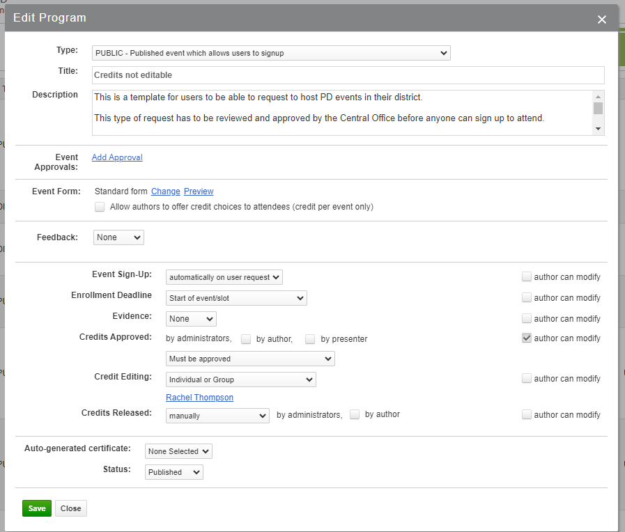Release Announcement for PD Tracking: Permissions for the Credit Multiplier