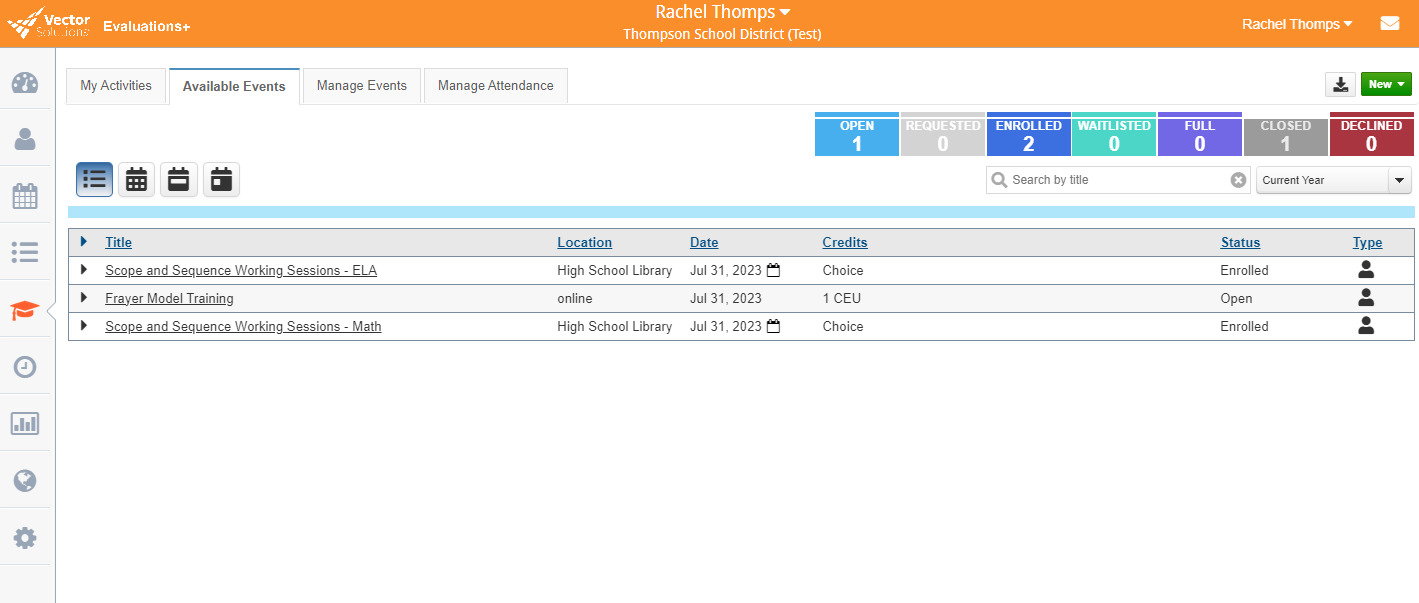 Release Announcement for PD Tracking: Credit Choice for Multiple Schedule Events