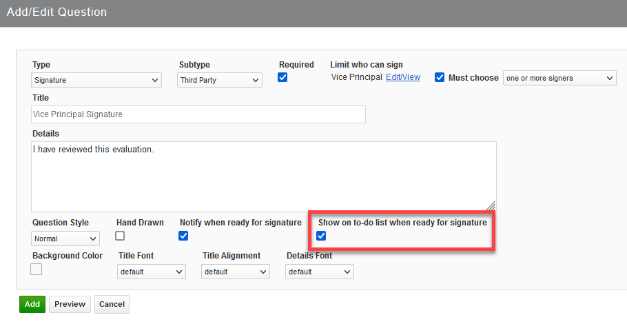 Signature Workflows