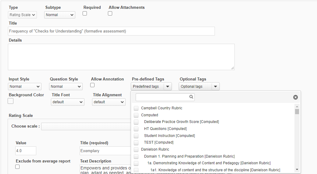 Tagging Implementation