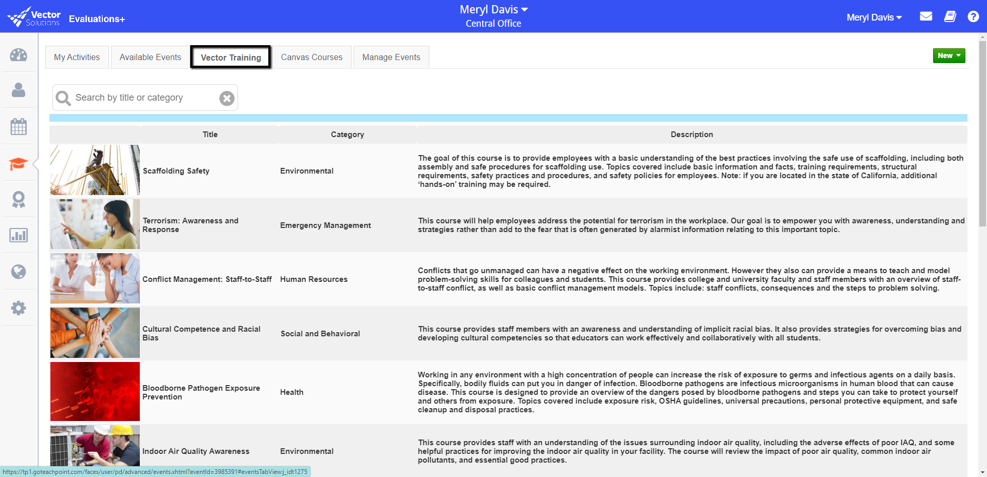 Integration: Vector Training, K-12