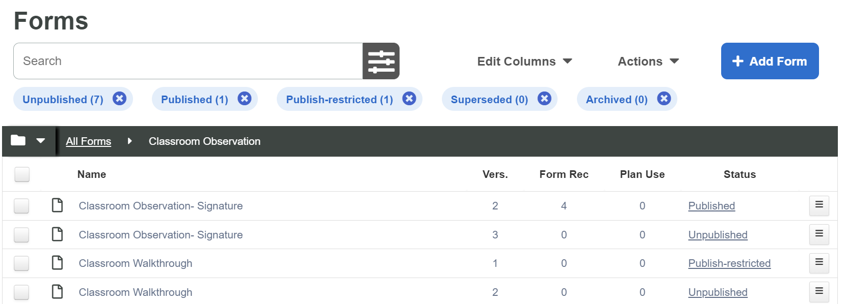 Form Builder Usability Enhancements