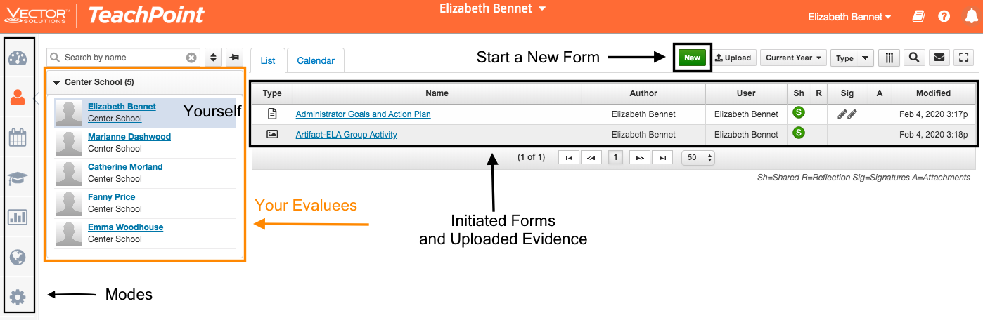 Evaluation Interface Overview