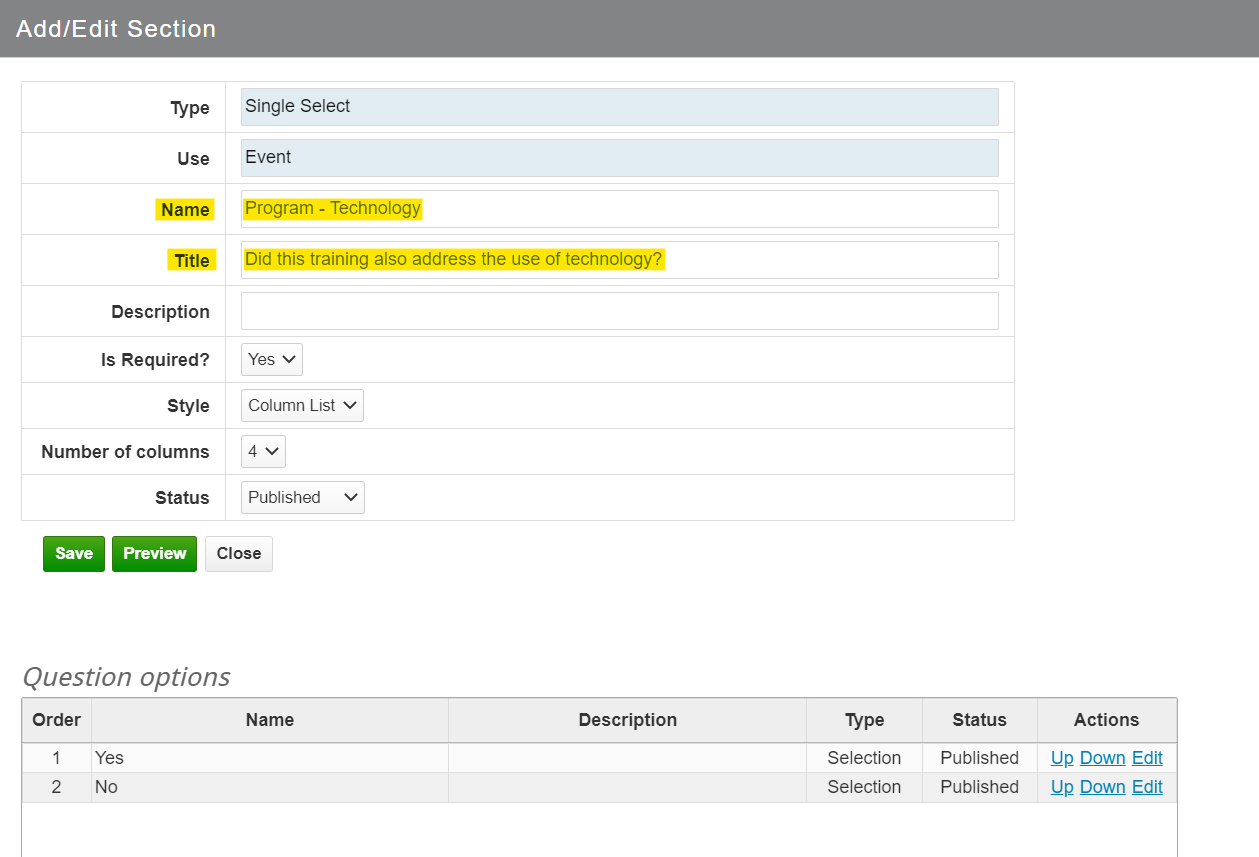How to Build PD Tracking Form Sections
