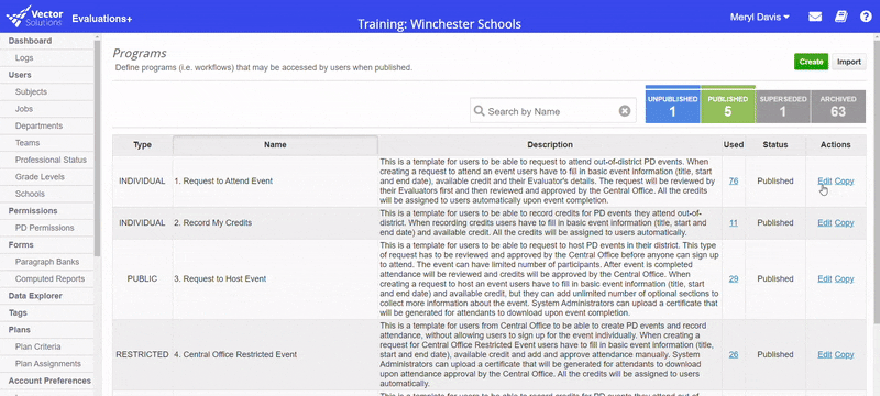 How to Build PD Tracking Form Sections