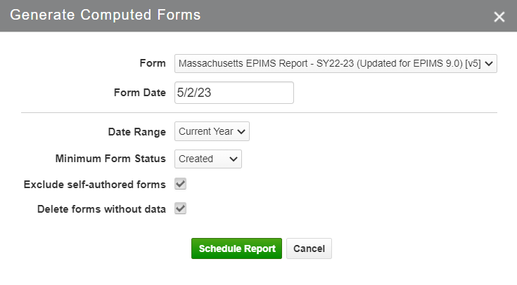 Running the Massachusetts EPIMS Report (For Education)
